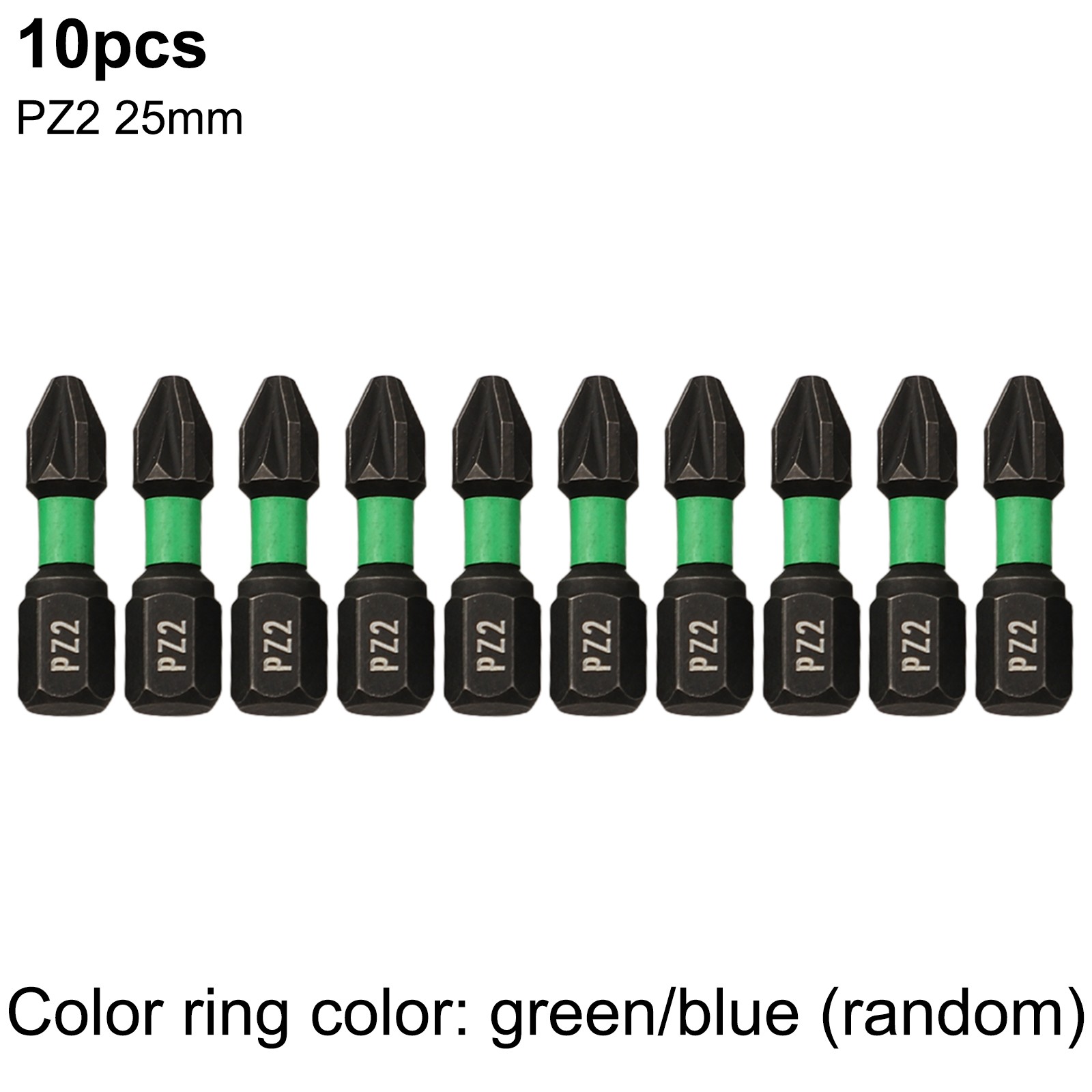 10pcs 25mm Screwdriver Bit Set For PZ1 For PZ2 PZ3 Magnetic Screwdriver ...