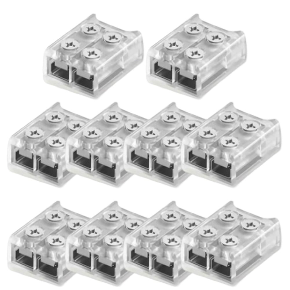 10pcs 2P 8/10MM LED Strip Connector Screw Fixing Connection Connector ...