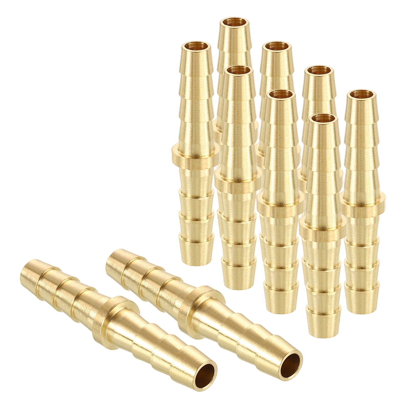 10pcs 3/16" To 3/16" Brass Hose Barb Fitting Metals Splicer Mender for ...