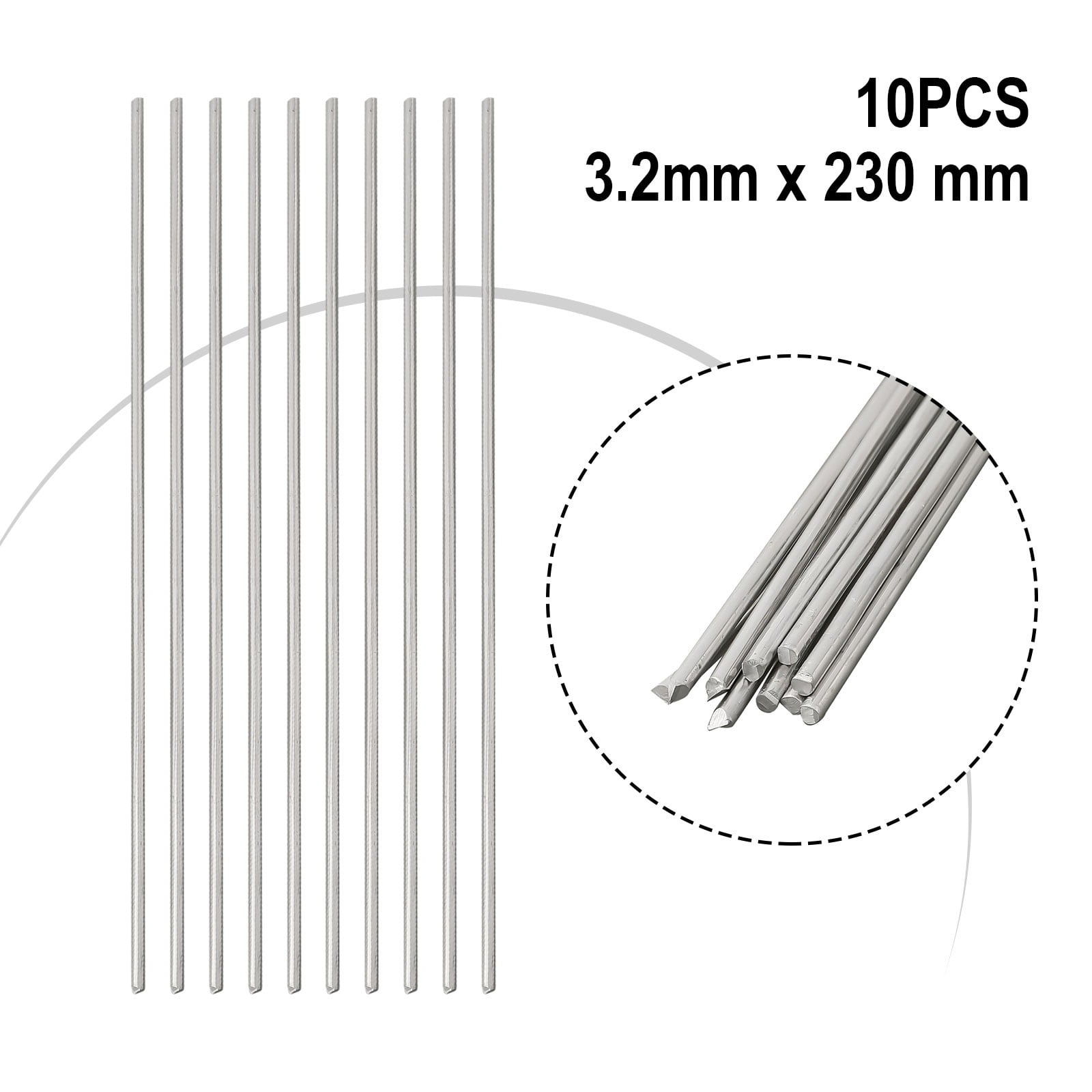 10pcs 3.2x230mm Low Temperature Aluminium Welding Soldering Brazing ...