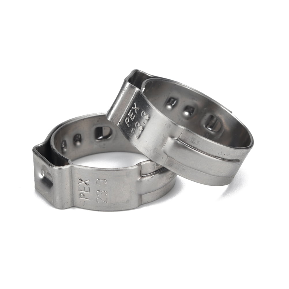 10pcs 3/4 Inch Water Hose Clip Single Ear Hose Clamps Stainless Steel ...
