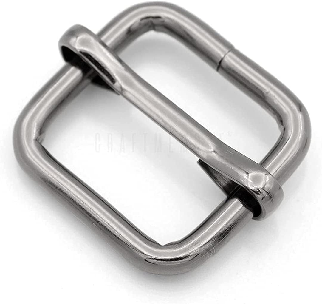 10pcs 3/4" Metal Slide Buckle Heavy Duty Triglide Strap Keeper Thick ...