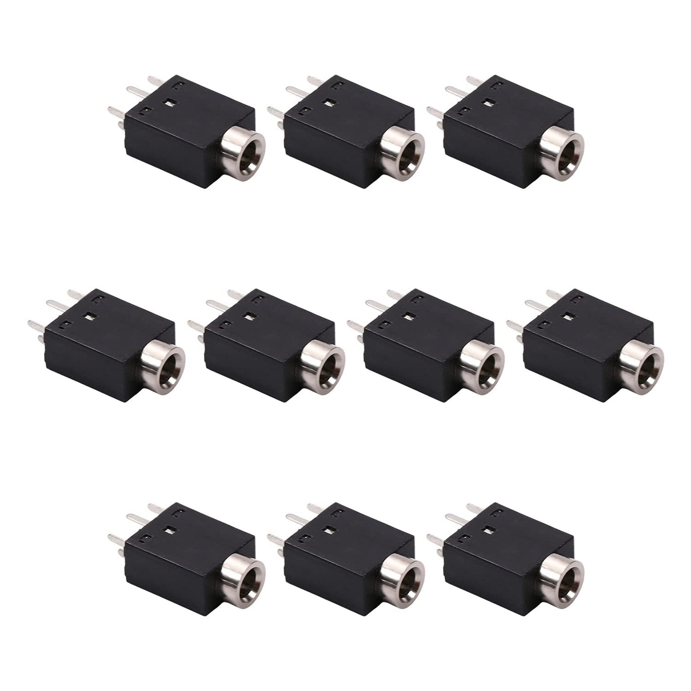 10pcs 3.5mm 5 Pin Female Audio Jack Socket for PCB Panel Mounting ...