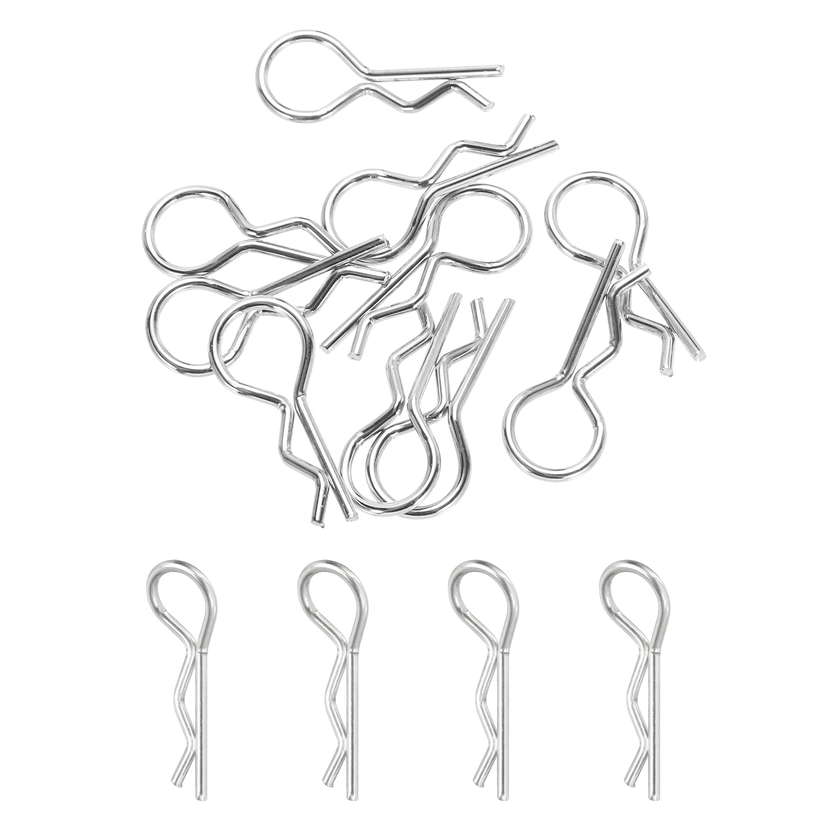 10pcs 30-Degree Angle Body Clips Bent Springy Pins for All 1/8 1/10 ...