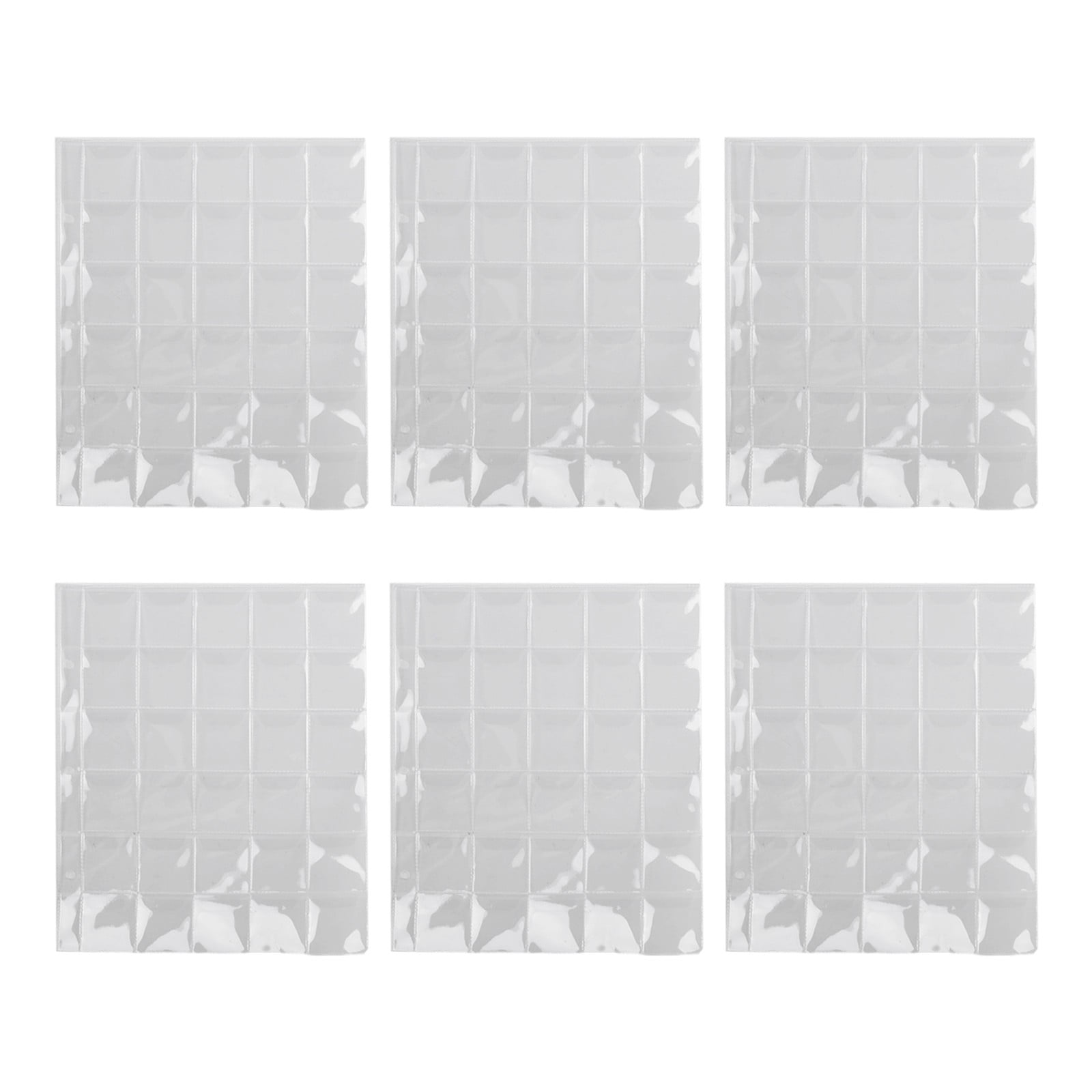 10pcs 30 Pockets Plastic Coin Holders Storage Pages Protector Sheets ...