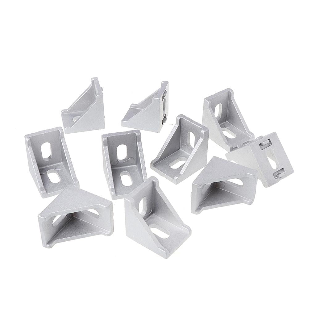 10pcs 3030 Fasten Fitting Angle 30x30 L Connector Aluminum Corner ...