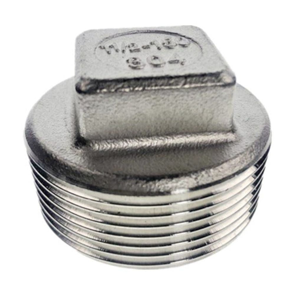 10pcs 304 Stainless Steel Bsp 1/4 Male Screwed Connection End Cap Joint ...