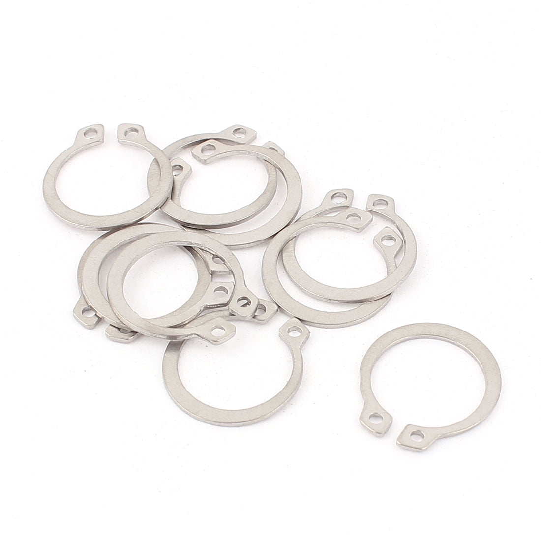 10pcs 304 Stainless Steel External Circlip Retaining Shaft Snap Rings ...