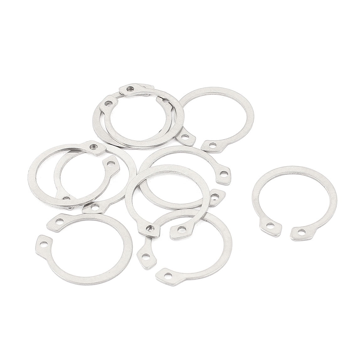 10pcs 304 Stainless Steel External Circlip Retaining Shaft Snap Rings ...