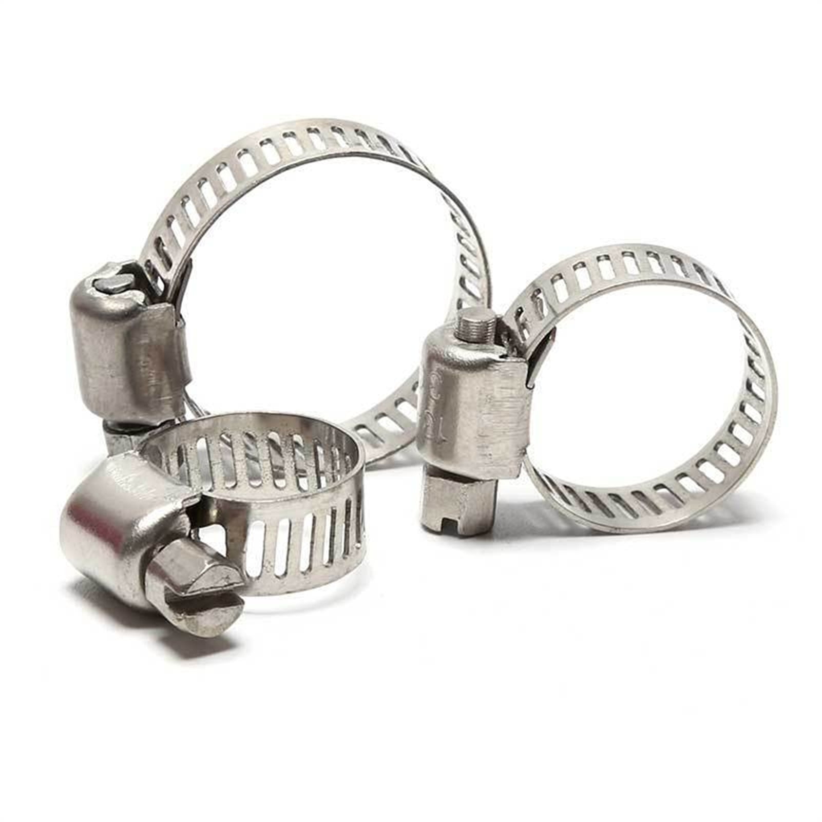 10pcs 304 Stainless Steel Hoop Pipe / Lot High Quality Screw Worm Drive ...