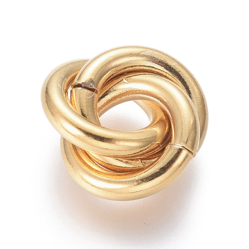 10pcs 304 Stainless Steel Linking Rings Interlocking Ring for Necklace ...