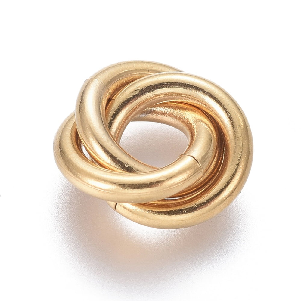 10pcs 304 Stainless Steel Linking Rings Interlocking Ring for Necklace ...