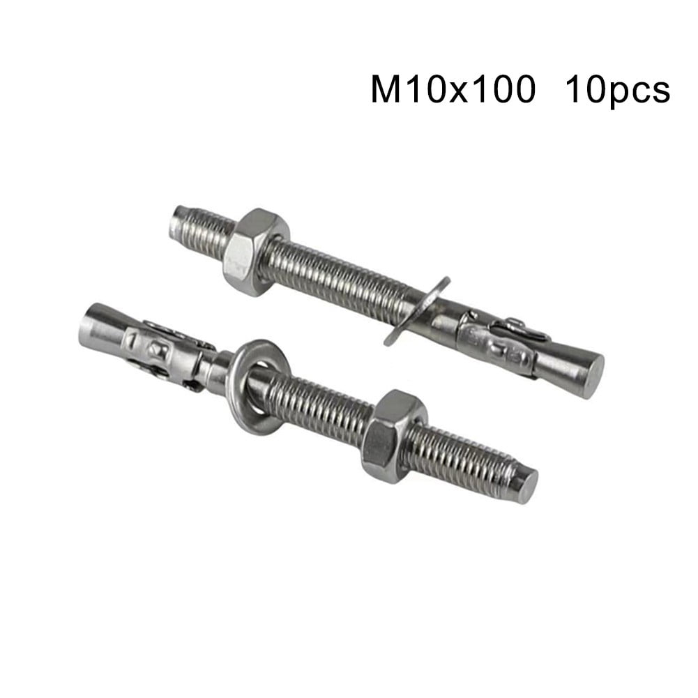 10pcs 304 stainless steel heavy duty pins heavy duty bolt anchors M10 ...