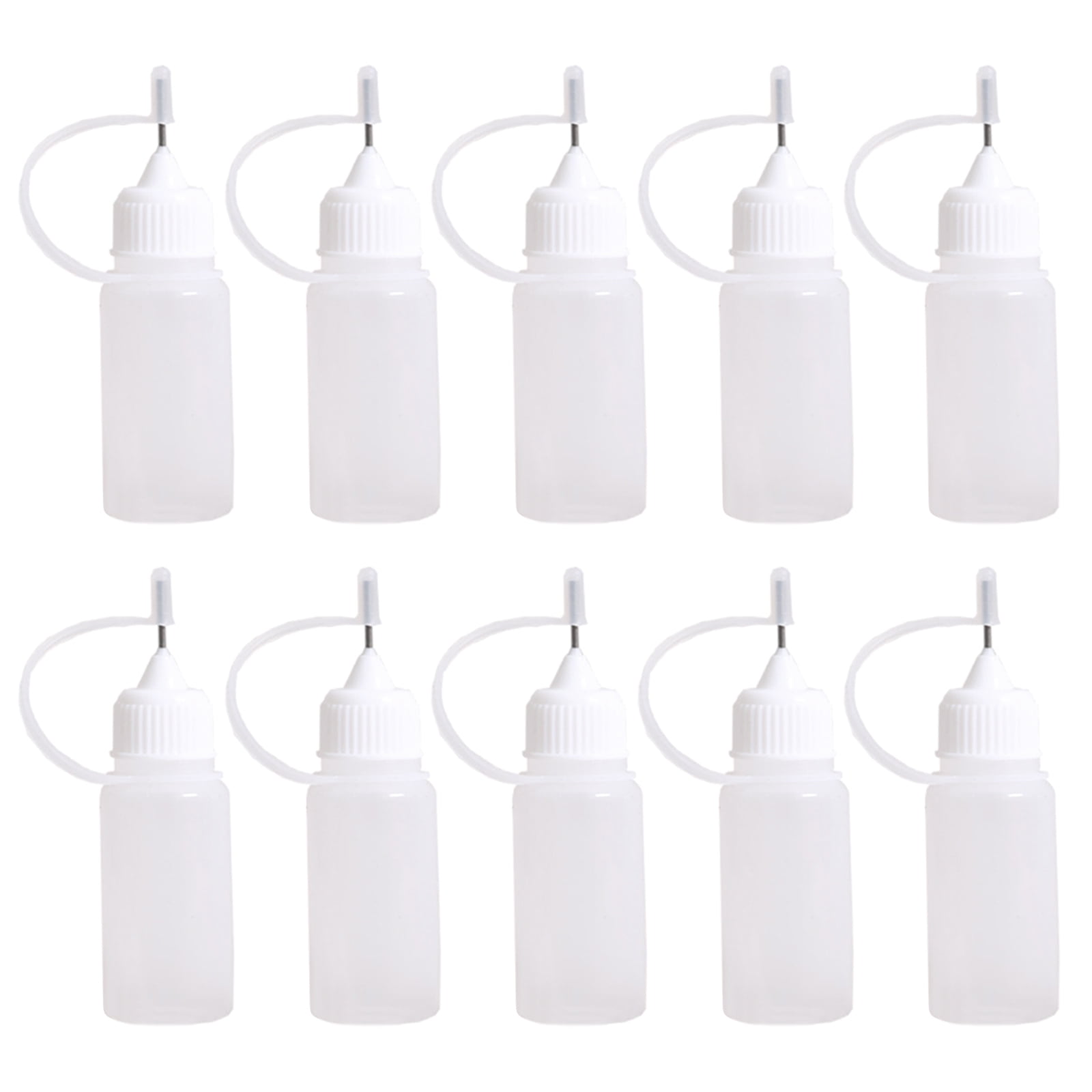 10pcs 30ml Plastic Squeezable Tip Applicator Bottle Dropper Bottles ...