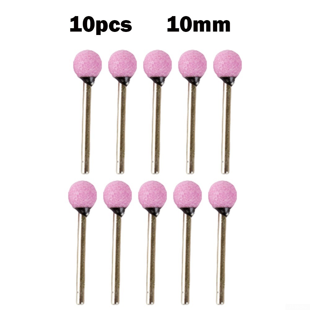 10pcs 3mm Mounted Point Ball-shaped Ceramic Grinding Head Grinding Burr ...