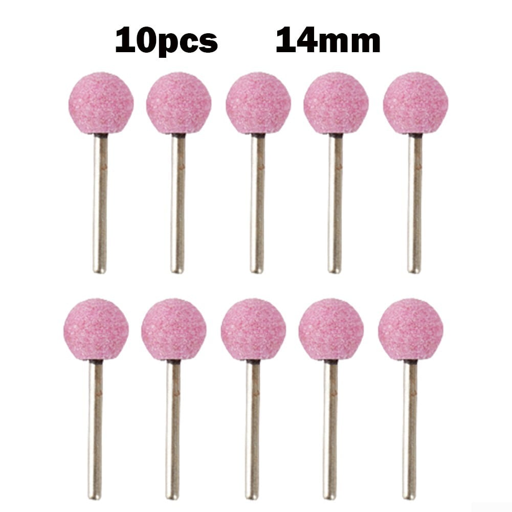 10pcs 3mm Mounted Point Ball-shaped Ceramic Grinding Head Grinding Burr ...