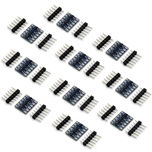 10pcs 4 Channels IIC I2C Logic Level Converter Bi-Directional 3.3V-5V Shifter Module for Arduino ...
