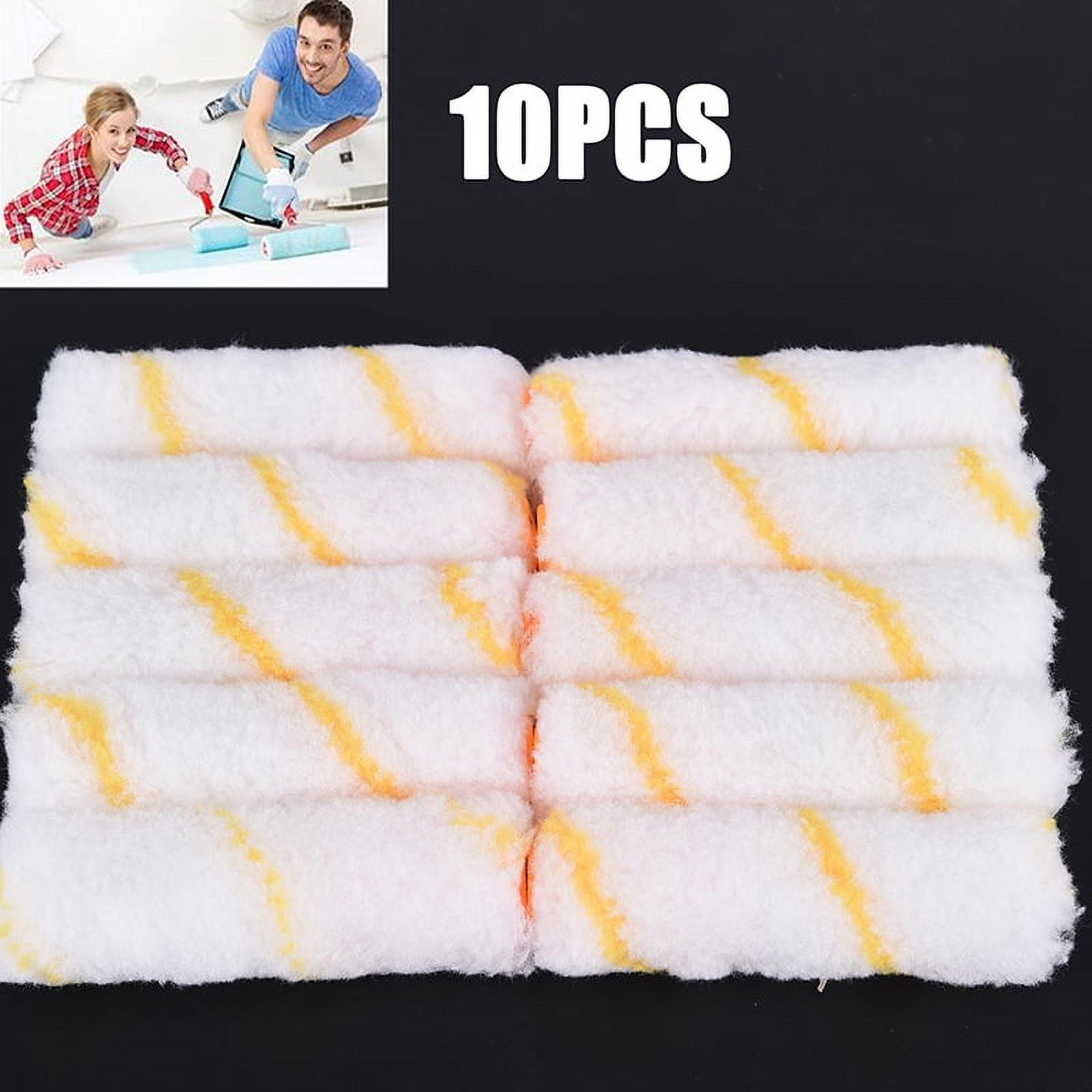 10pcs 4 inch Craft Paint Foam Rollers Decorative Corner Roller Sponge ...