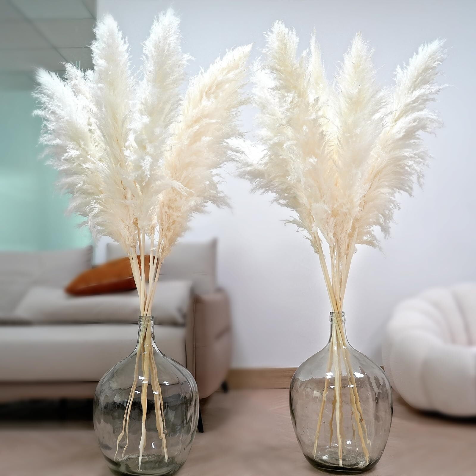 10pcs 40'' Pampas Grass Tall Decor - Pompas Floral, Tall Pampas Grass ...