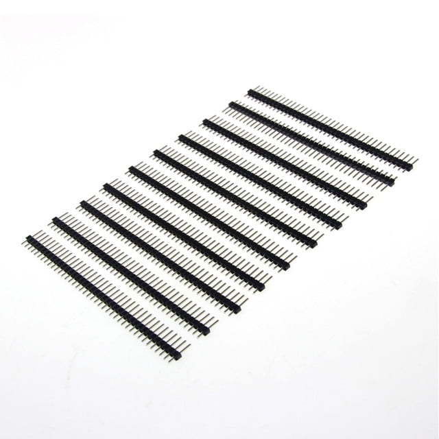 10pcs 40 Pin 1x40 Single Row Male and Female 2.54 Breakable Pin Header ...