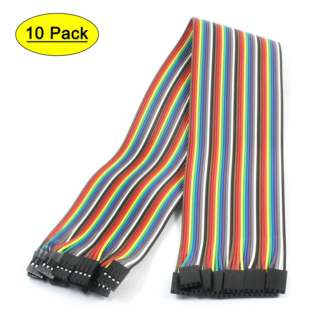 10pcs 40cm 2.54mm 4P-4P Female to Female F/F Connect Jumper Wire Cable ...
