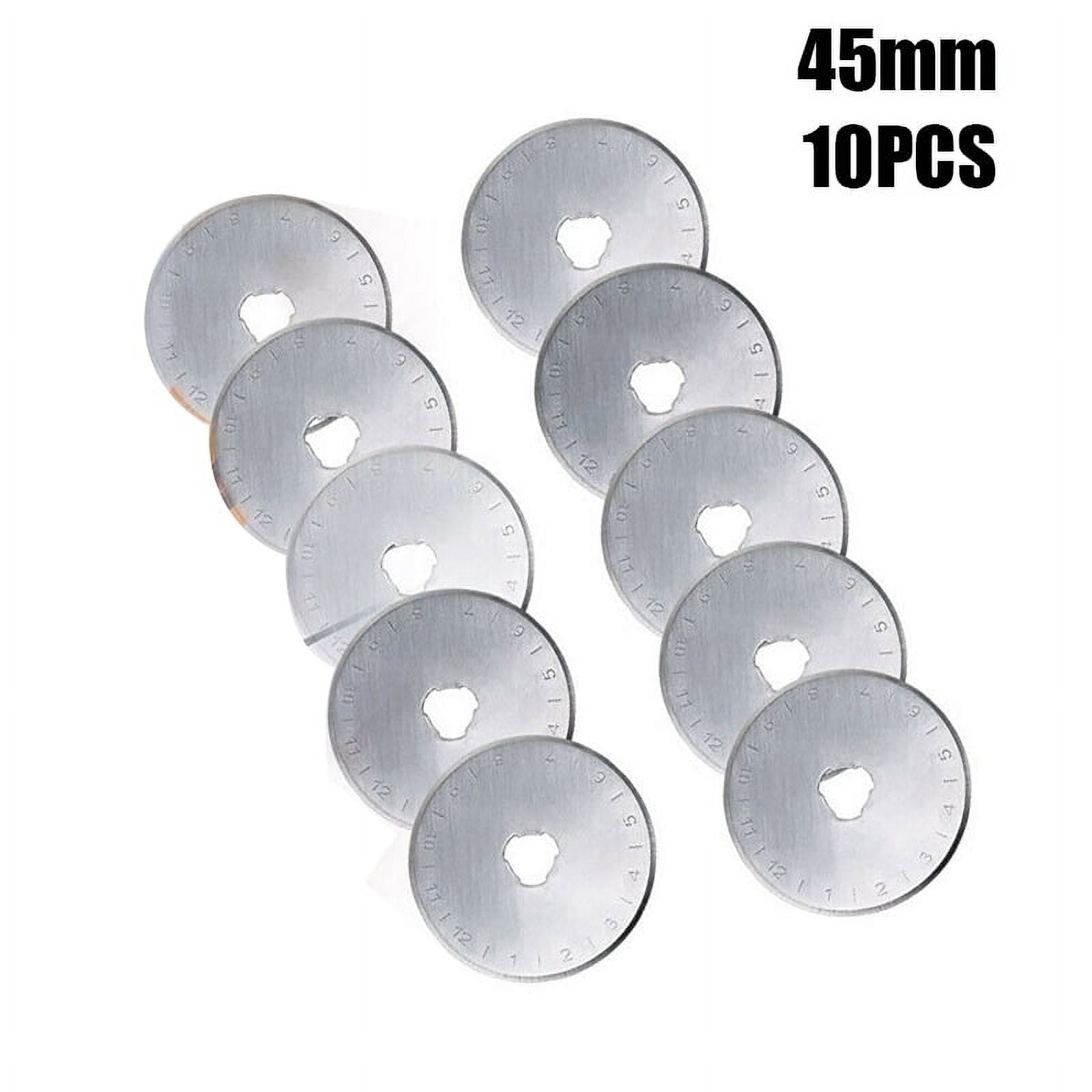 10pcs 45mm Round Blades for Cloth Rotary Cutter Patchworks Roller Wheel ...