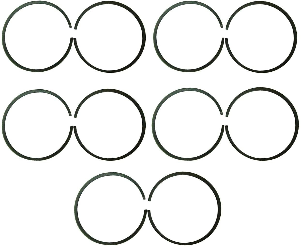 10pcs 47mm Piston Rings for 66cc 80cc Engine Motorised Bicycle Bike ...