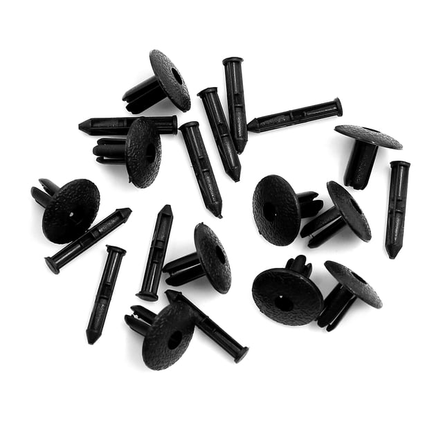 10pcs 4mm Hole Dia Plastic Car Door Trim Fender Rivets Retainer Clips ...