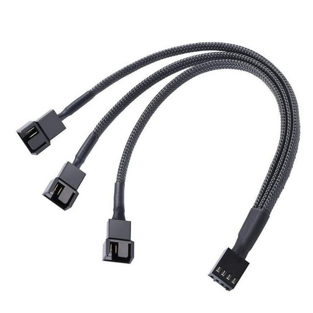 4pin 10 inch PWM 1 to 3 Fan Splitter Hub Power Fan-out Adapter Cable ... 4pin 10 inch PWM 1 to 3 Fan Splitter Hub Power Fan-out Adapter Cable ...