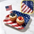 10pcs 4th July Square Disposable Paper Plates 9 Inch, Red White Blue ...