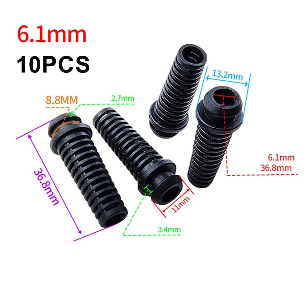 10pcs 5.5-10mm Cable Gland Connector PVC Strain Relief Cord Boot ...