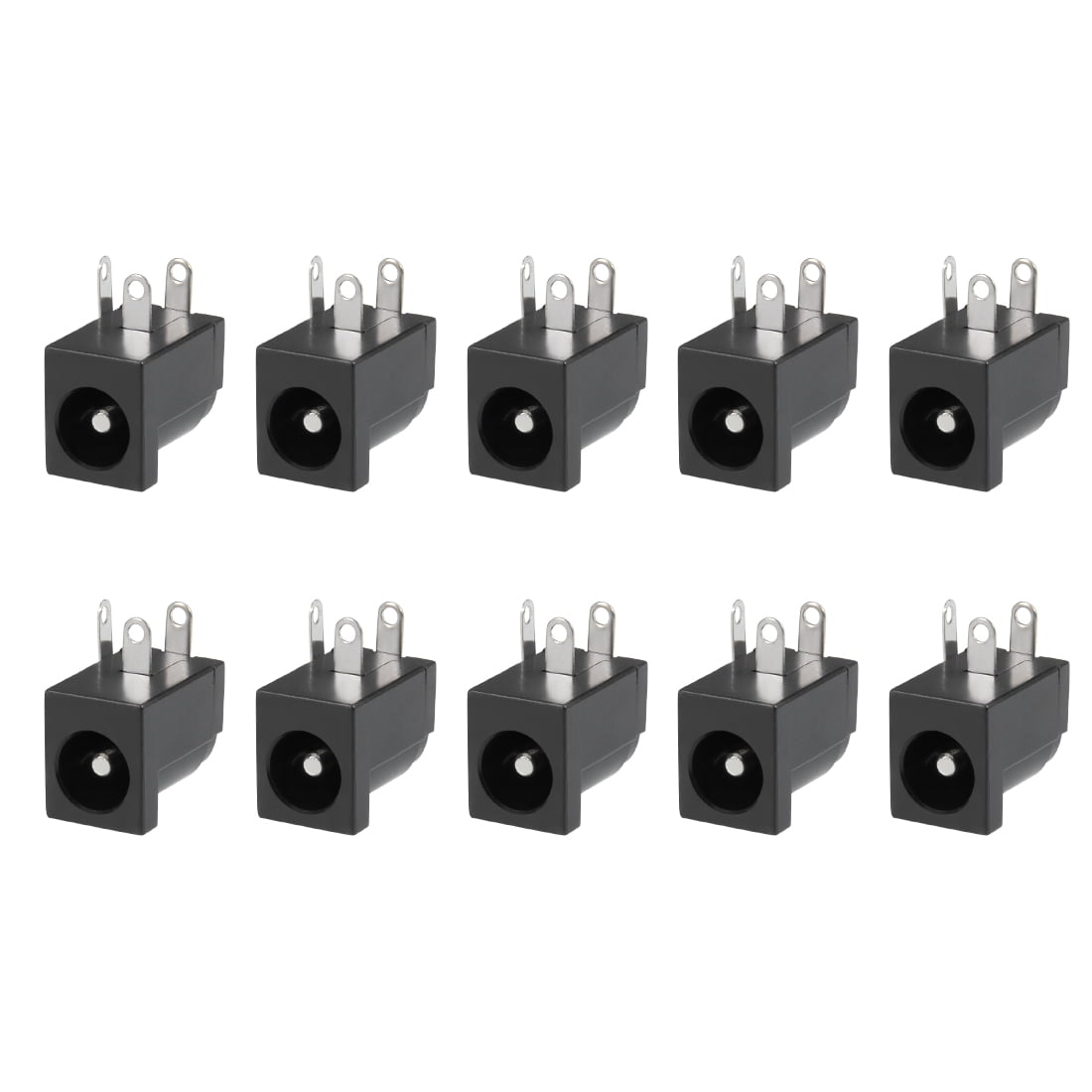 10pcs 5.5x2.1mm 3P DC Power Jack PCB Mount Female Socket Connector ...