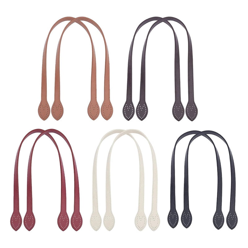 10pcs 5 Colors 23.62inch PU Leather Purse Straps, Short Bag Handles ...