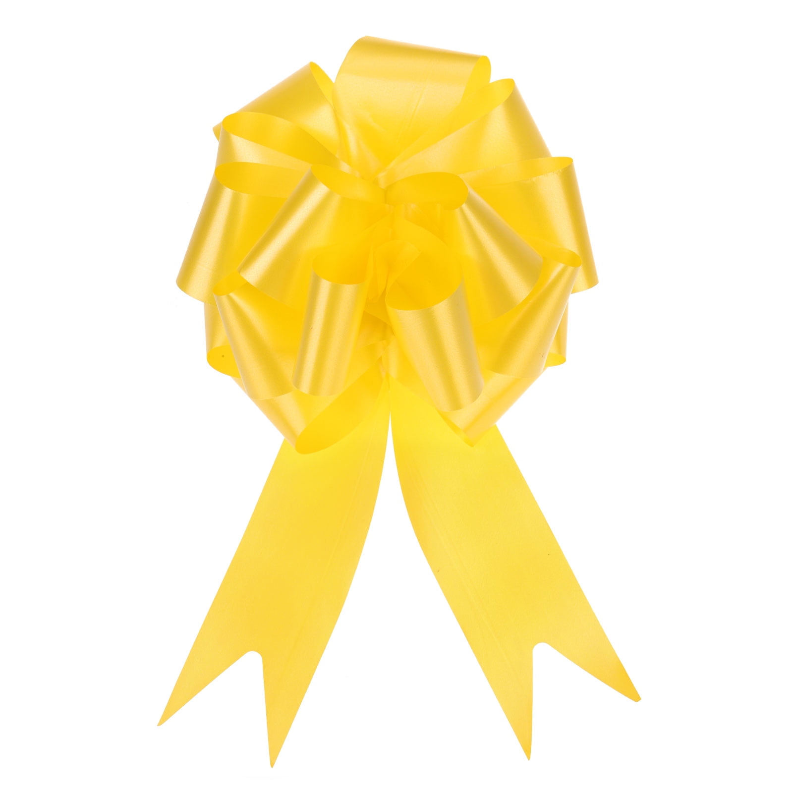 10pcs 5 Inch Large Pull Bow Big Gift Wrapping Bows Ribbon Yellow for ...