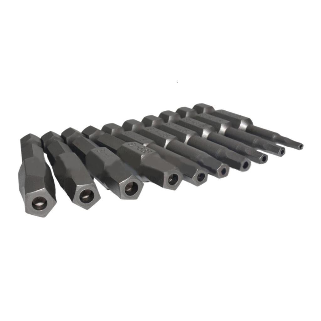 1/4 Inch Shank 5 Sided Security Tamper Screw Driver Drill Bit 50mm ...