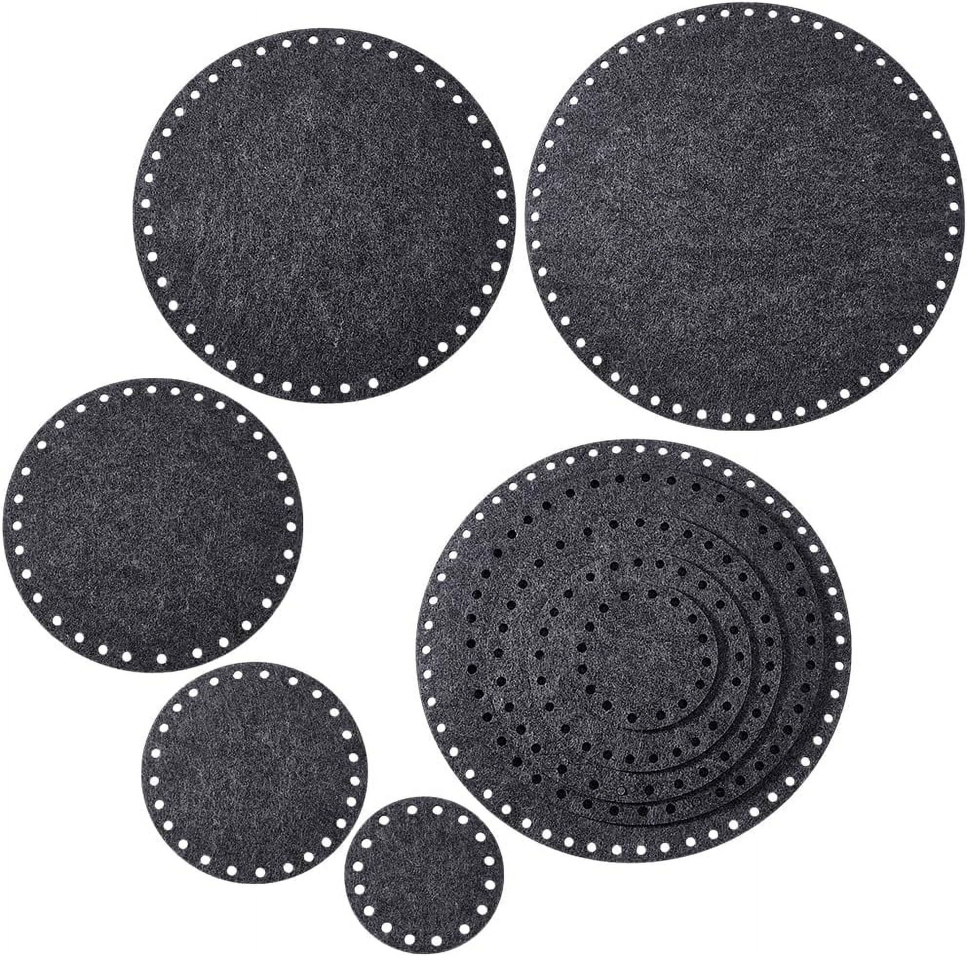 10pcs 5 Sizes Felt Basket Bottom Gray Blank Crochet Basket Fabric Base ...