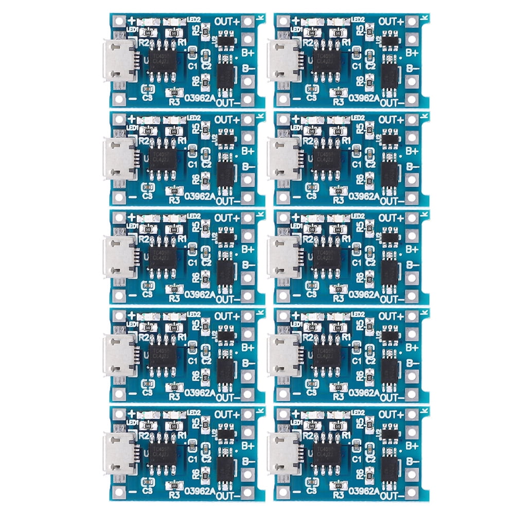 10pcs 5V 1A Micro USB 18650 Lithium LiPo Battery Charging Protection ... 10pcs 5V 1A Micro USB 18650 Lithium LiPo Battery Charging Protection ...
