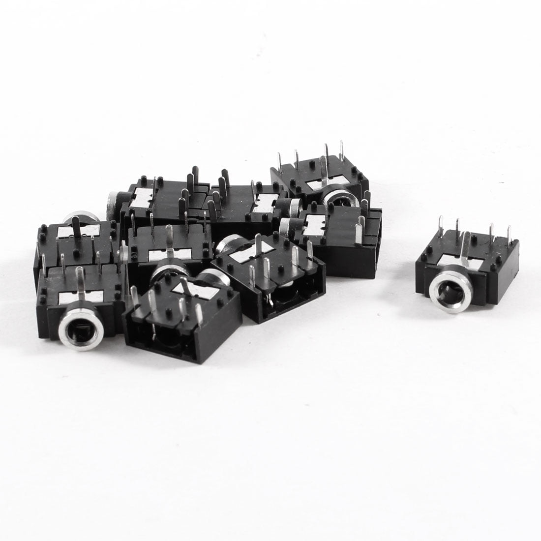10pcs 5pin Right Angle DIP PCB Mounted 3.5mm Stereo Audio Jacks Socket ...