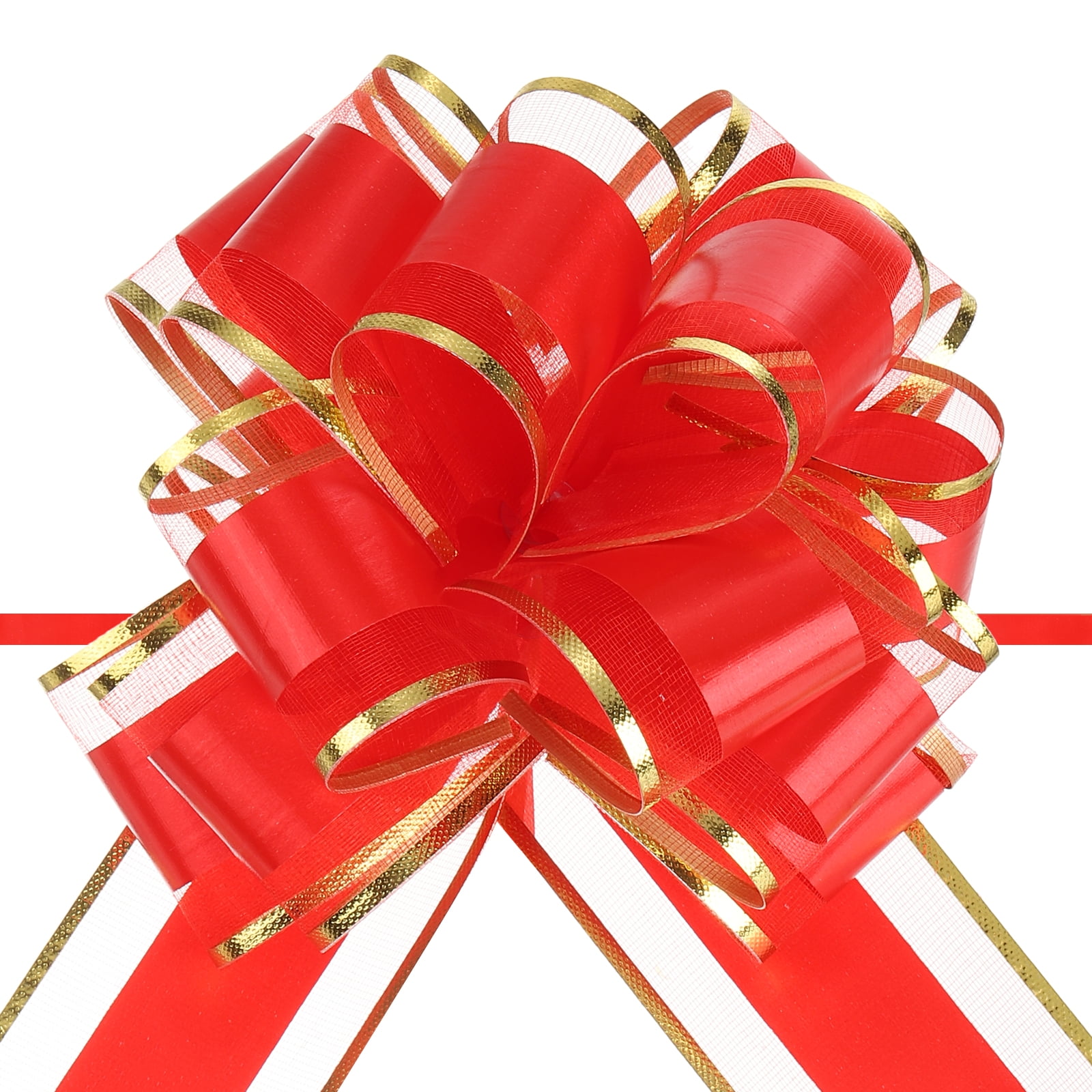 10pcs 6" Large Big Pull Bow, Organza Car Gift Wrapping Bows Ribbon for ...