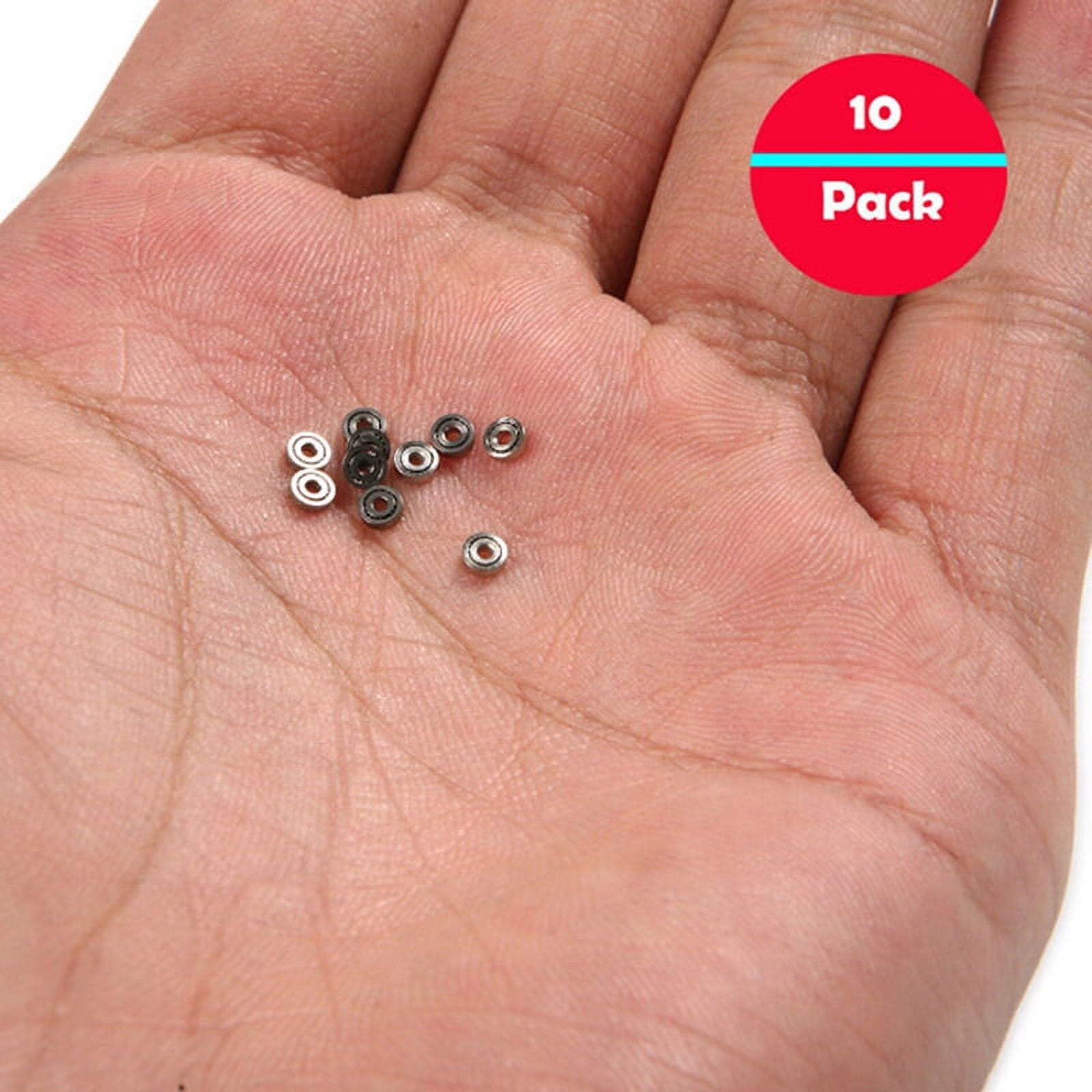 10pcs 681ZZ Miniature Mini Ball Bearings Metal Open Micro Bearing 1x3x1 ...