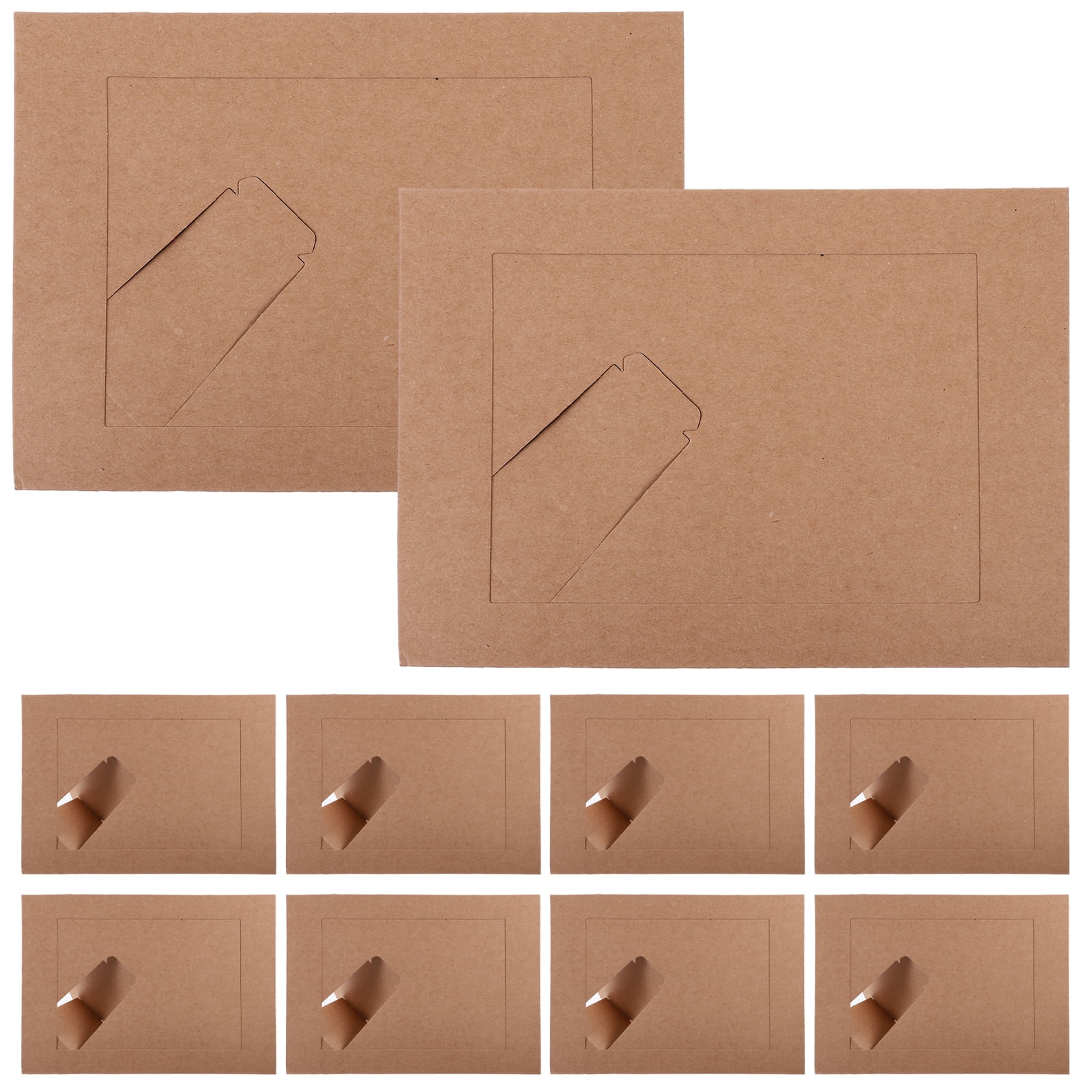 10pcs 7" Kraft Paper Photo Frames for Tabletop Display - Walmart ...