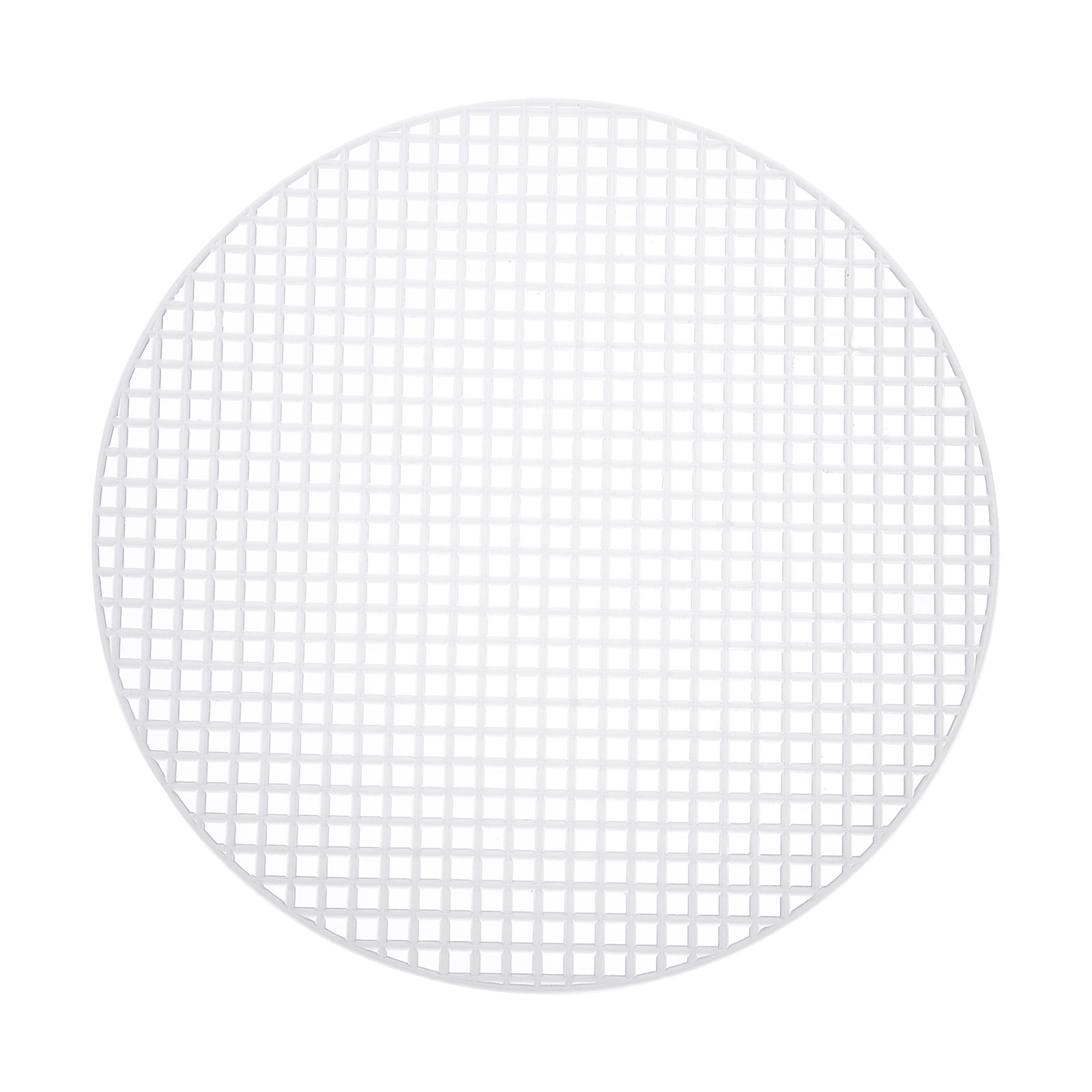 Uxcell 10pcs 7" Plastic Mesh Canvas Sheet 6 Count Round Needlepoint ...