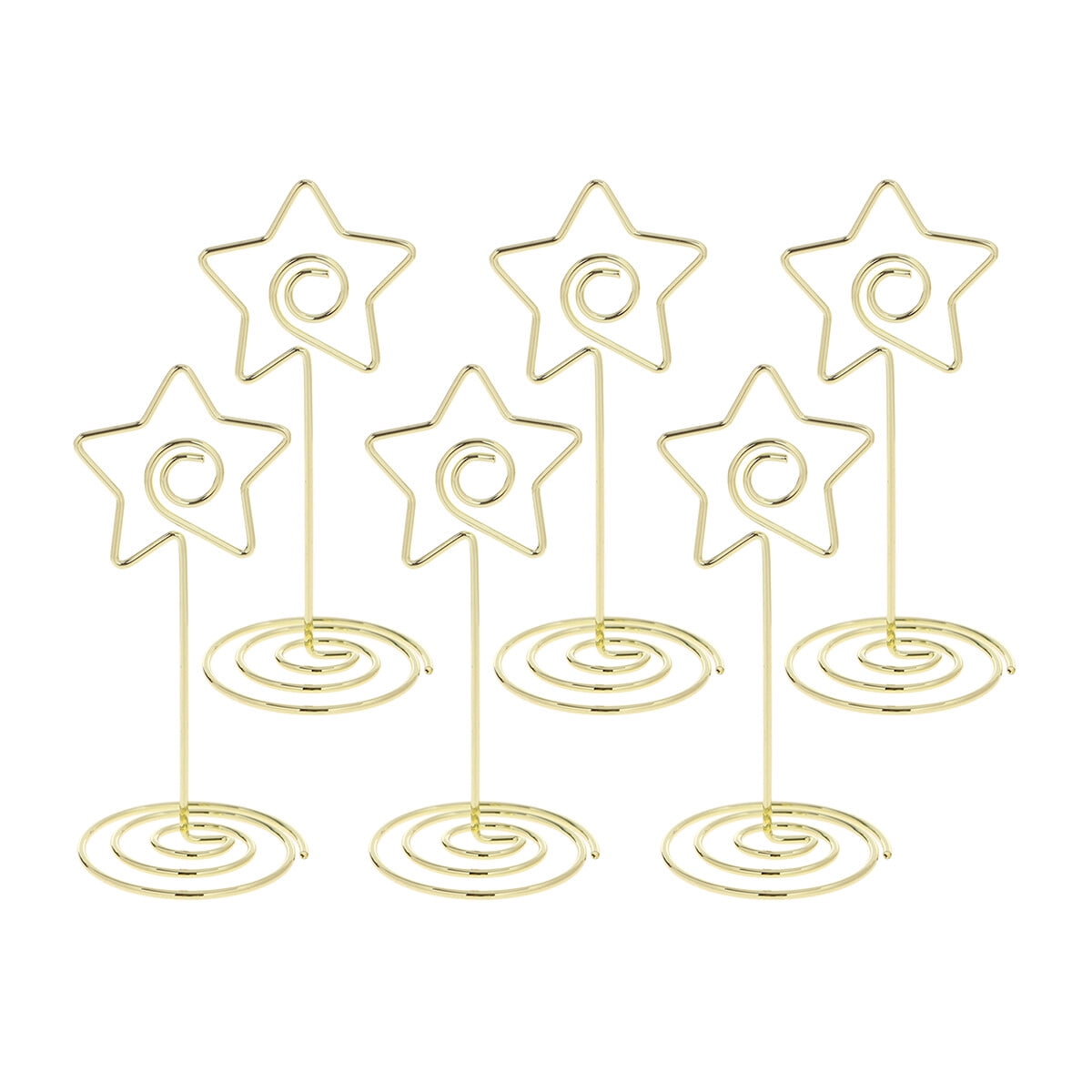 10pcs 8.5cm Five-pointed Star Memo Photo Stand Holder Paper Note Clips ...
