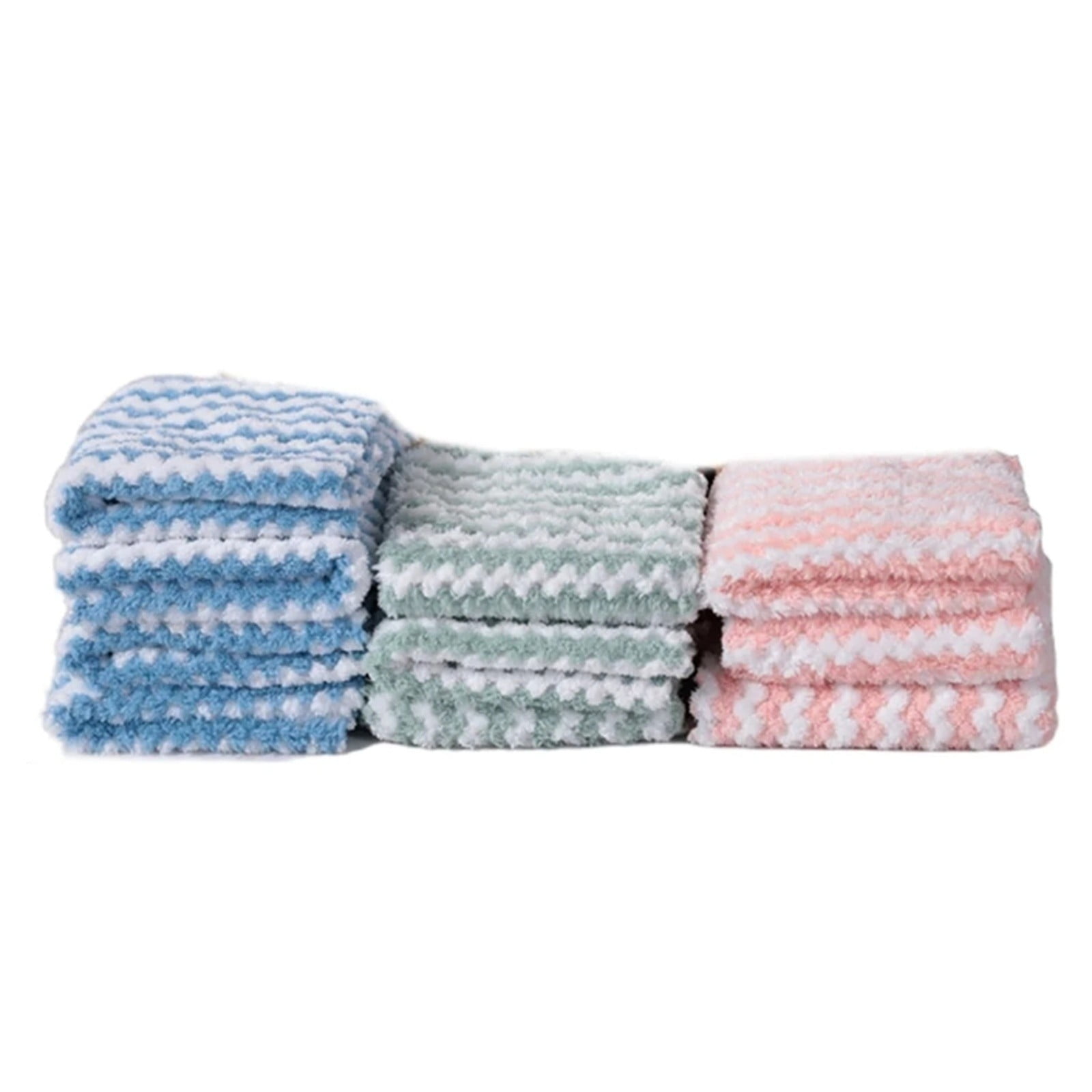 10pcs 9.8" Square Wash Cloth Hand Towels for Kitchen Dish Cloths & Dish ...