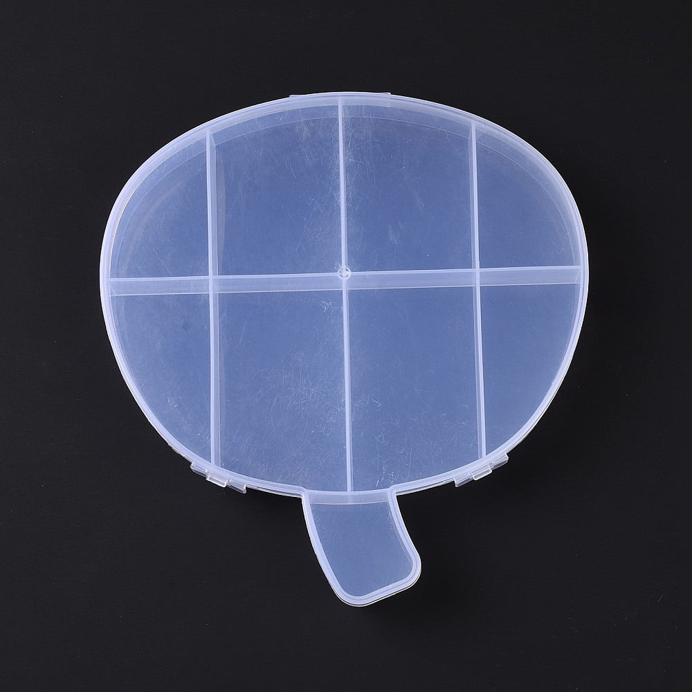 10pcs 9 Grids Transparent Plastic box Shaped Bead Containers for Small ...
