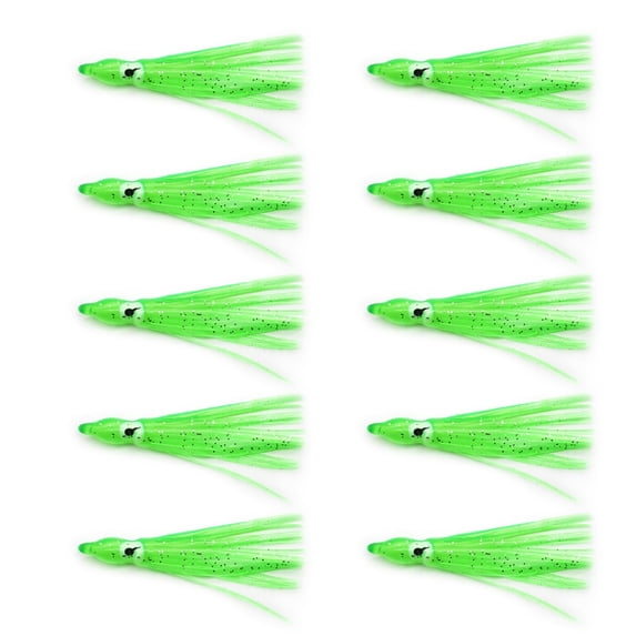 10pcs 90mm Fishing Lures Soft Baits Rubber Shrimp Baits Squid Hook ...