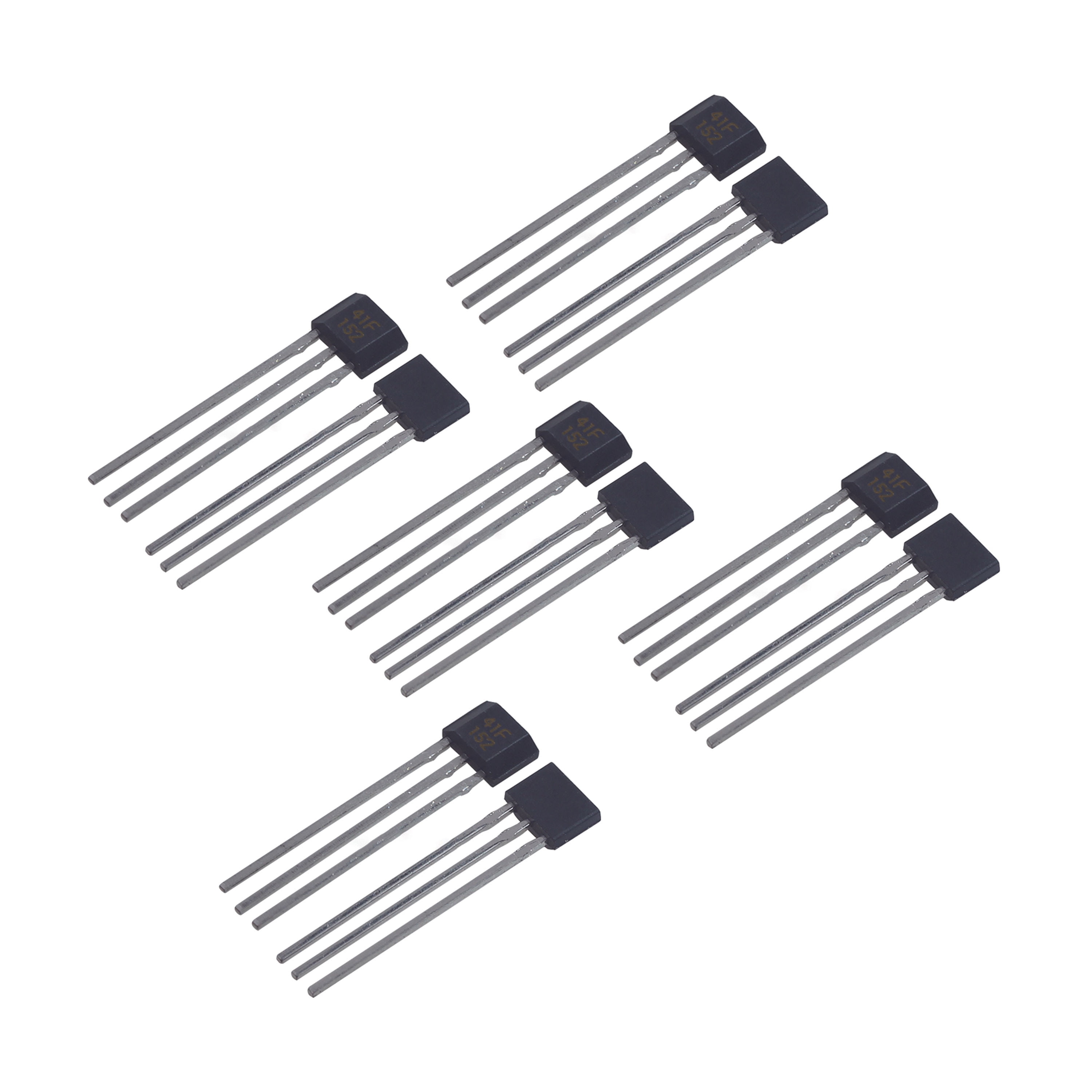10pcs A3144/41F/44E/49E Hall Effect Sensor Magnetic Detector Switch SIP 3pin-41F(152) - Walmart.com