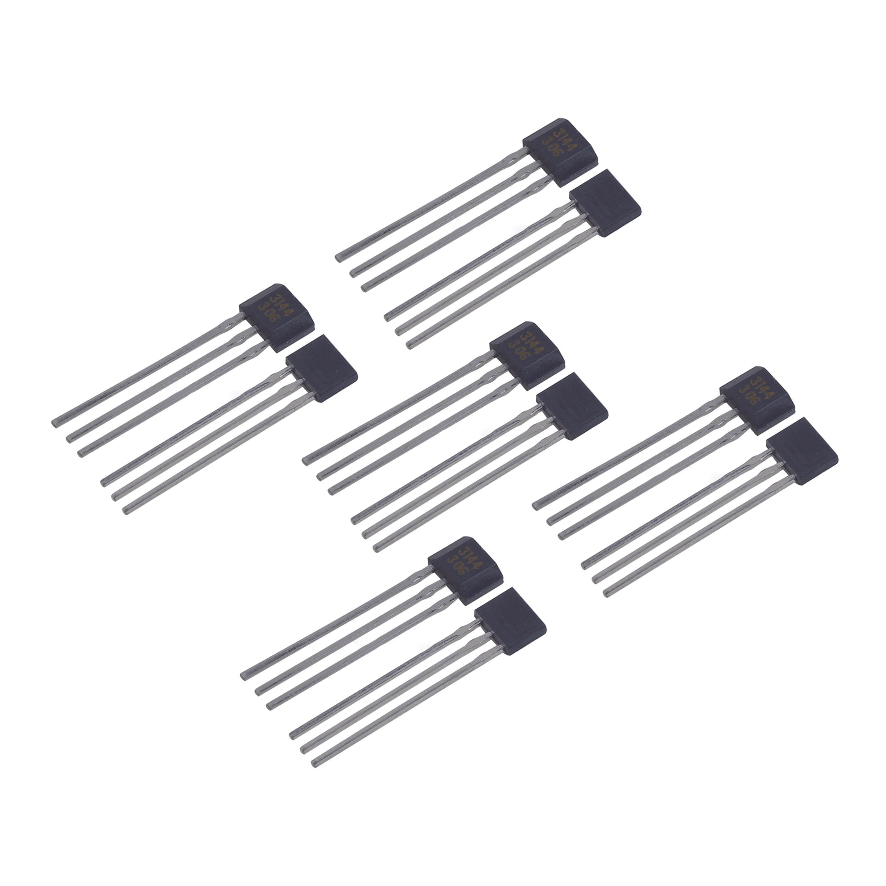 10pcs A3144/41F/44E/49E Hall Effect Sensor Magnetic Detector Switch SIP ...