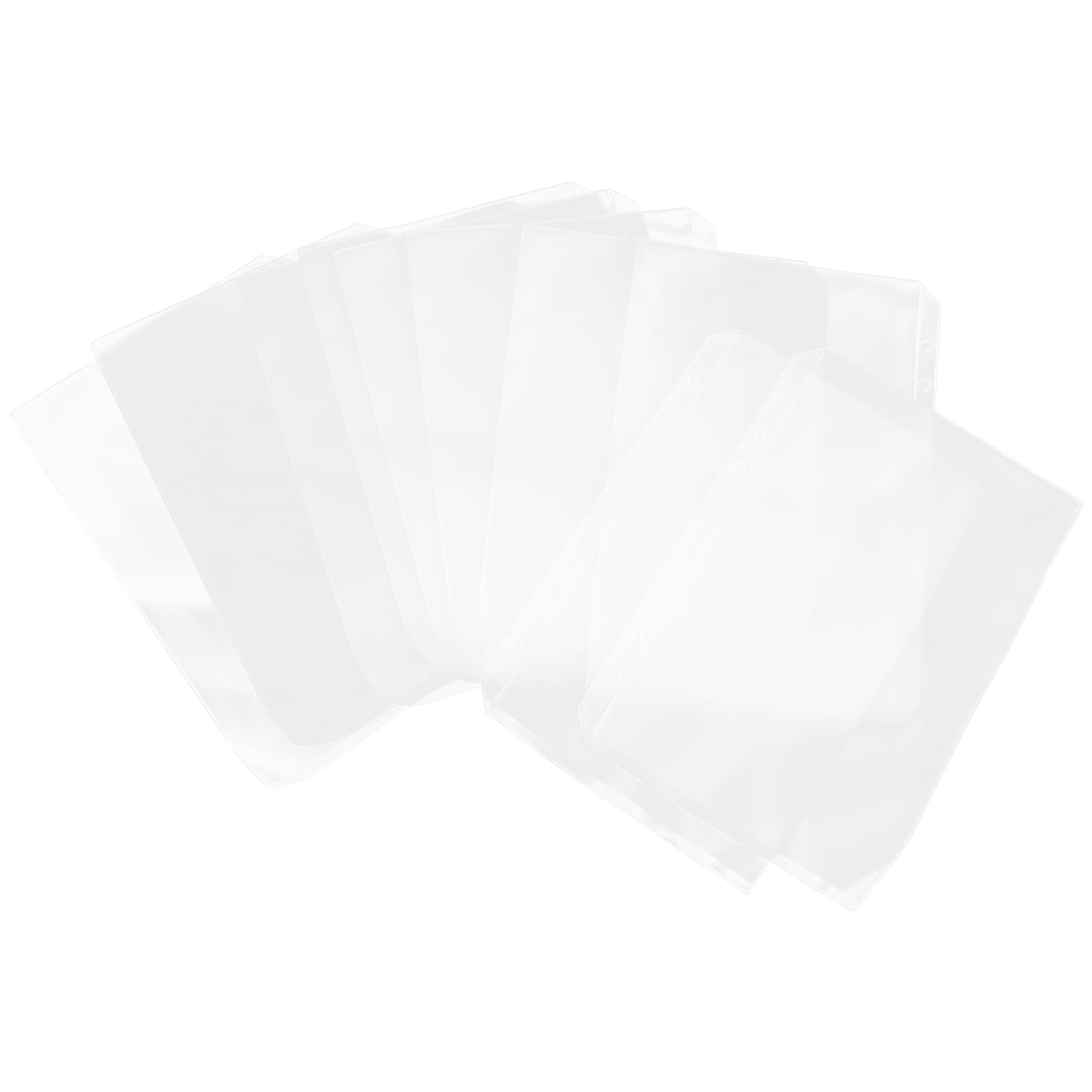 10pcs A5 Transparent Documents Bags Zipper Storage Bags Loose-leaf ...