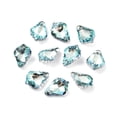 10pcs AB Color Plated Electroplate Glass Pendants Faceted Leaf Light ...